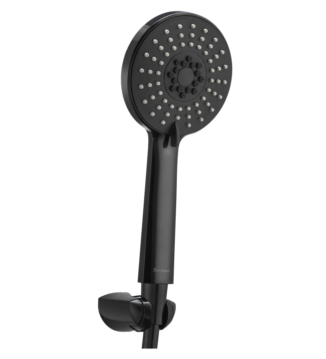 3 Modes Hand Shower Hose + Hook; Solid Black (T9866A1) | Parryware