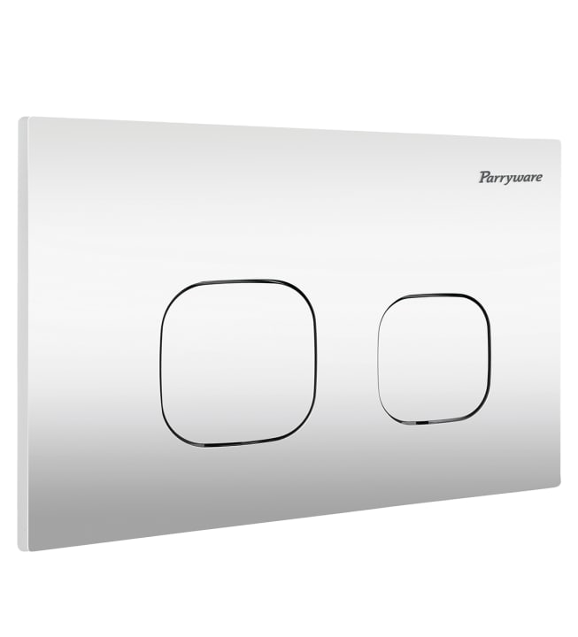 Soft Square Push Button (E8219A1) | Parryware